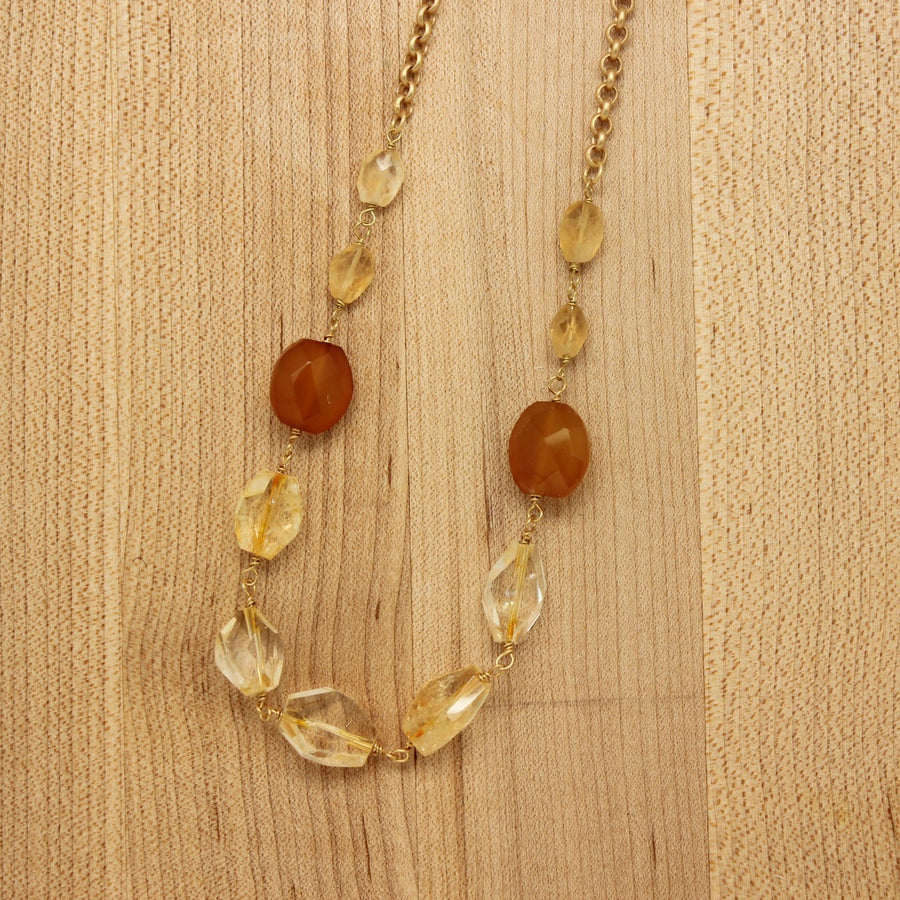 Gold Colorblock Wire Wrap Necklaces – Dana Herbert Accessories
