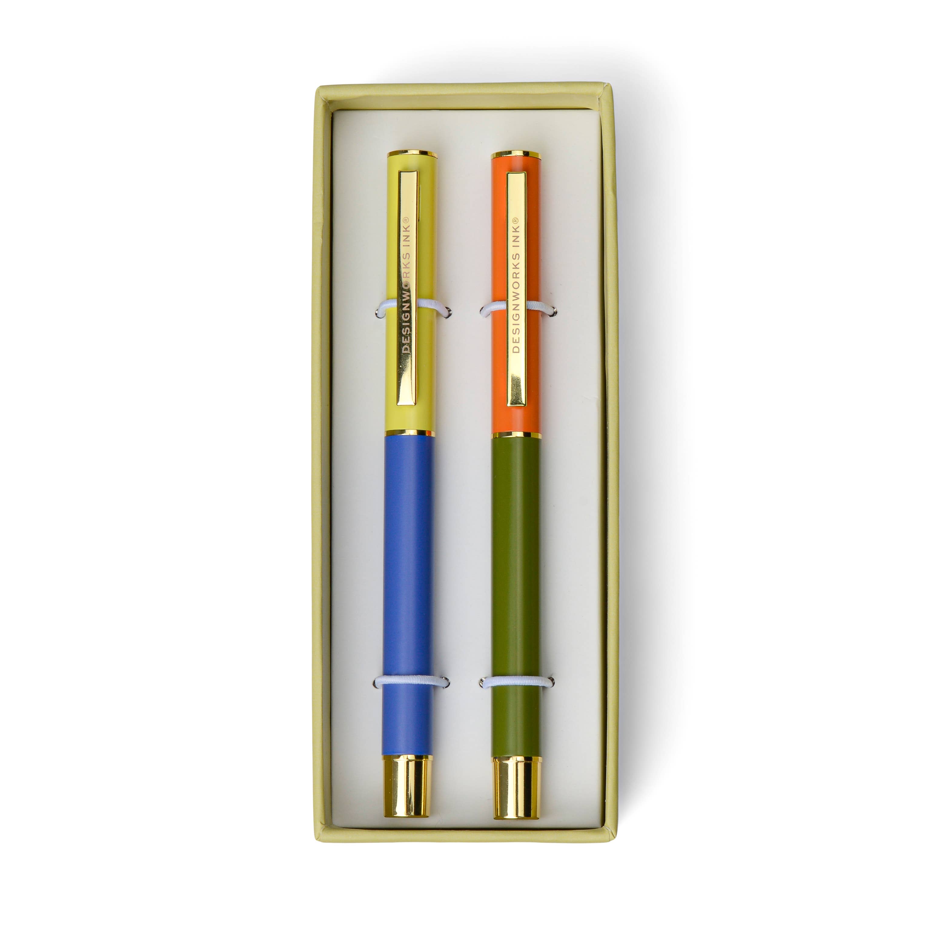 Color Block Pens | Set of 2 | Cobalt + Green – Dana Herbert Accessories