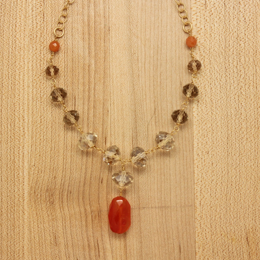 Gold Colorblock Wire Wrap Necklaces – Dana Herbert Accessories