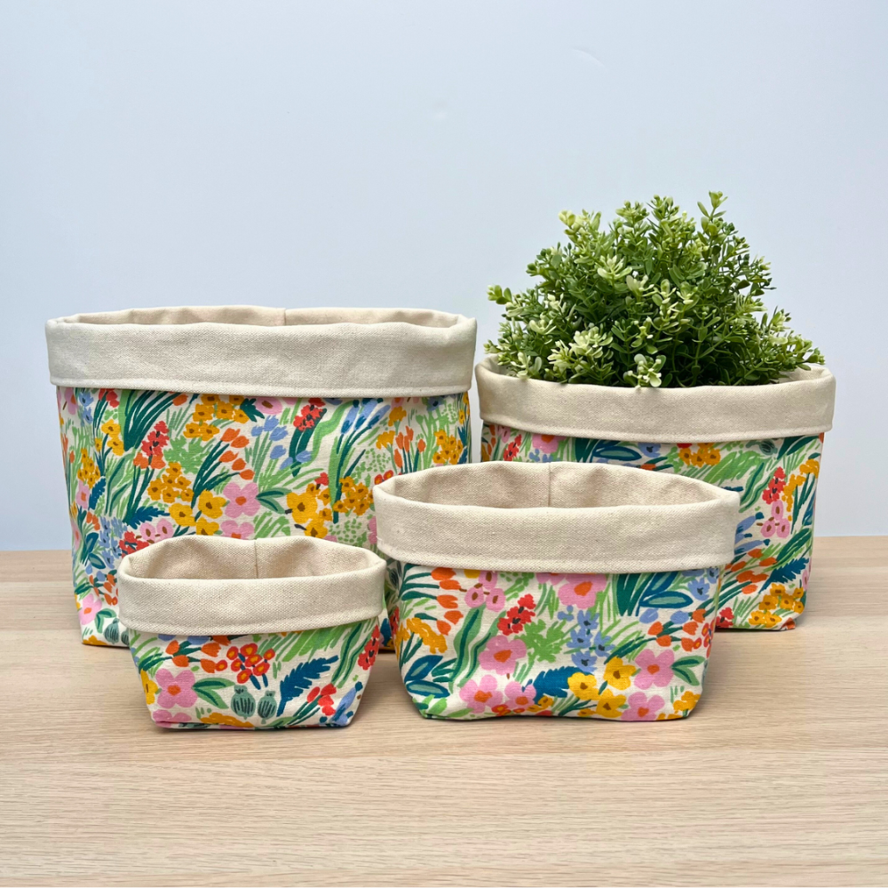 Canvas Storage Basket Set | Dana Herbert Accessories | Made in the USA