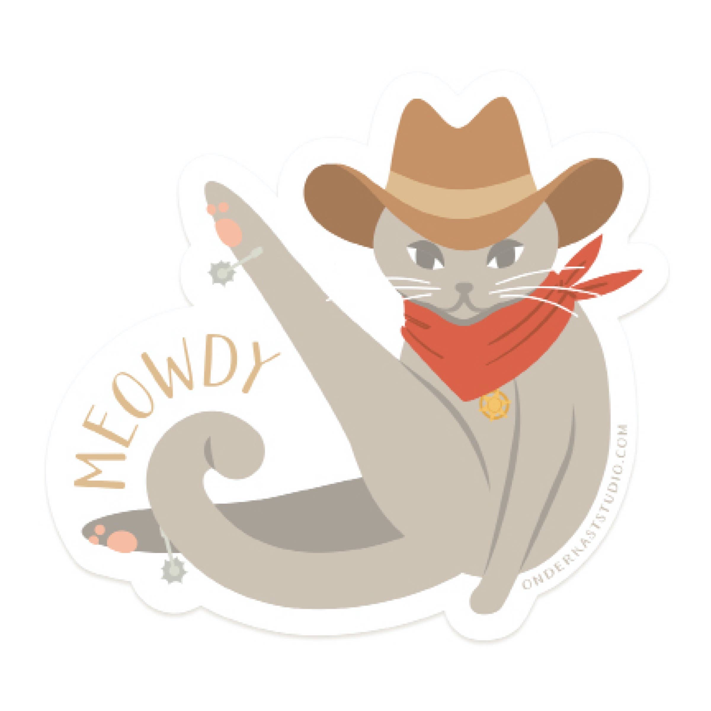 Sticker | Meowdy Cat – Dana Herbert Accessories